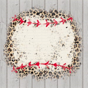 Baseball Distressed Leopard Background Sublimation Design - Etsy