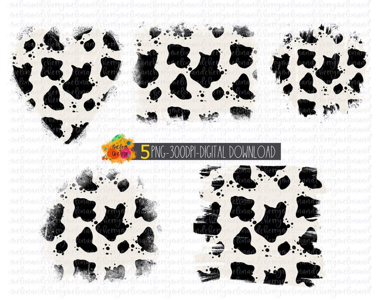 Distressed Cow Print Patches Png Sublimation Design Download - Etsy