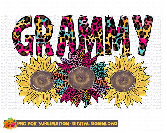 Leopard Grammy Png Sublimation Design Download Leopard - Etsy
