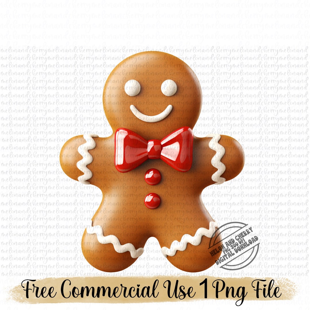 Gingerbread Sublimation Design Gingerbread Man Png Digital - Etsy