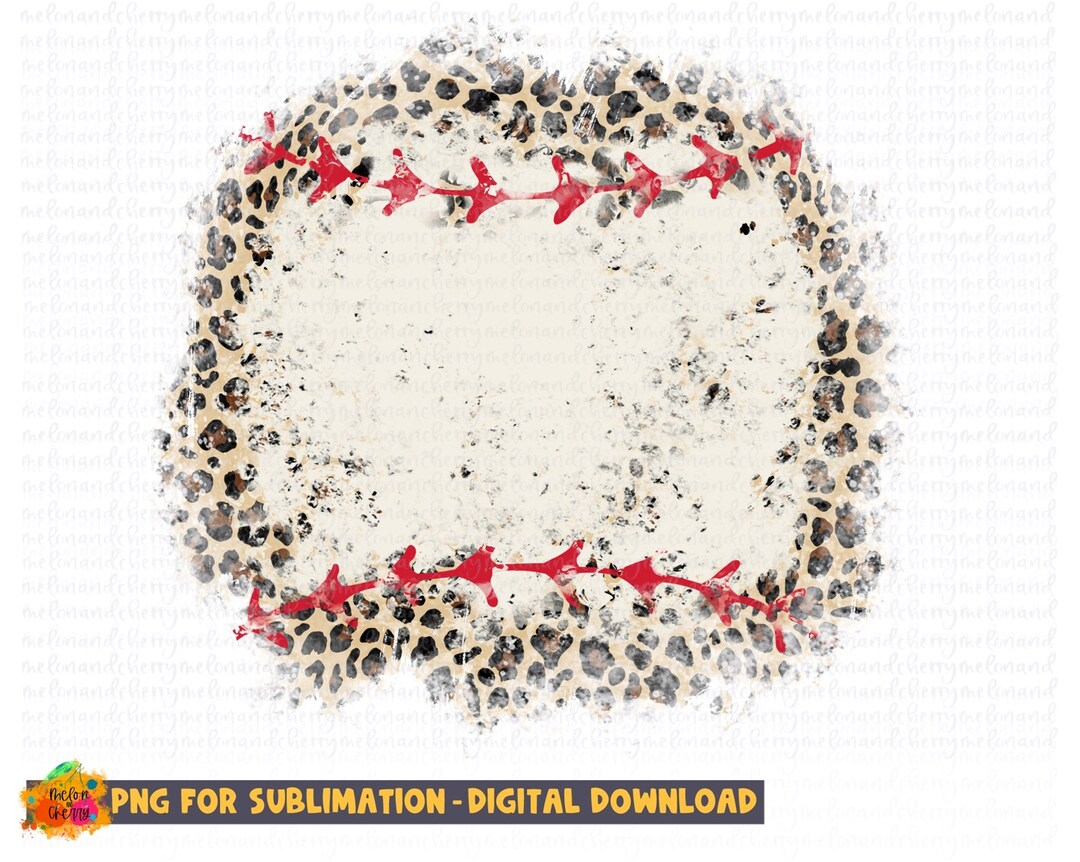 Baseball Distressed Leopard Background Sublimation Design - Etsy