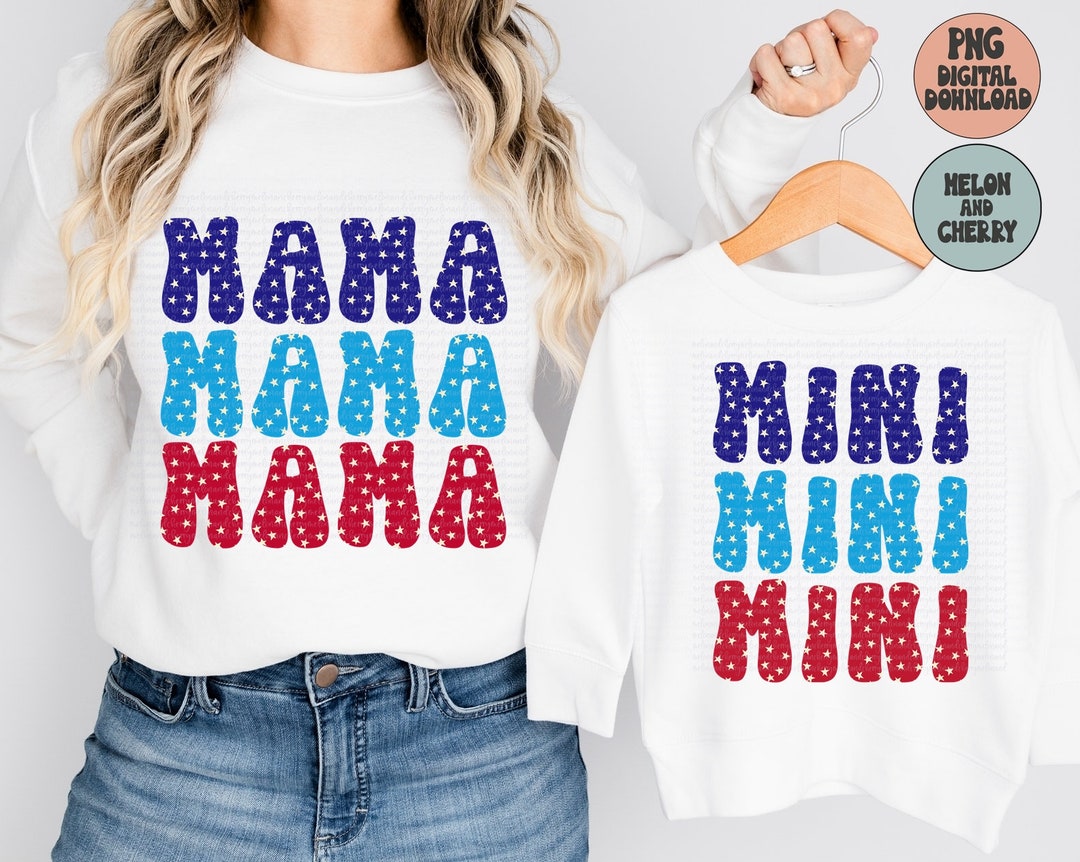 Mama Mini Png, Mama and Mini Png for Sublimation, Mama Mini Png, Mama ...
