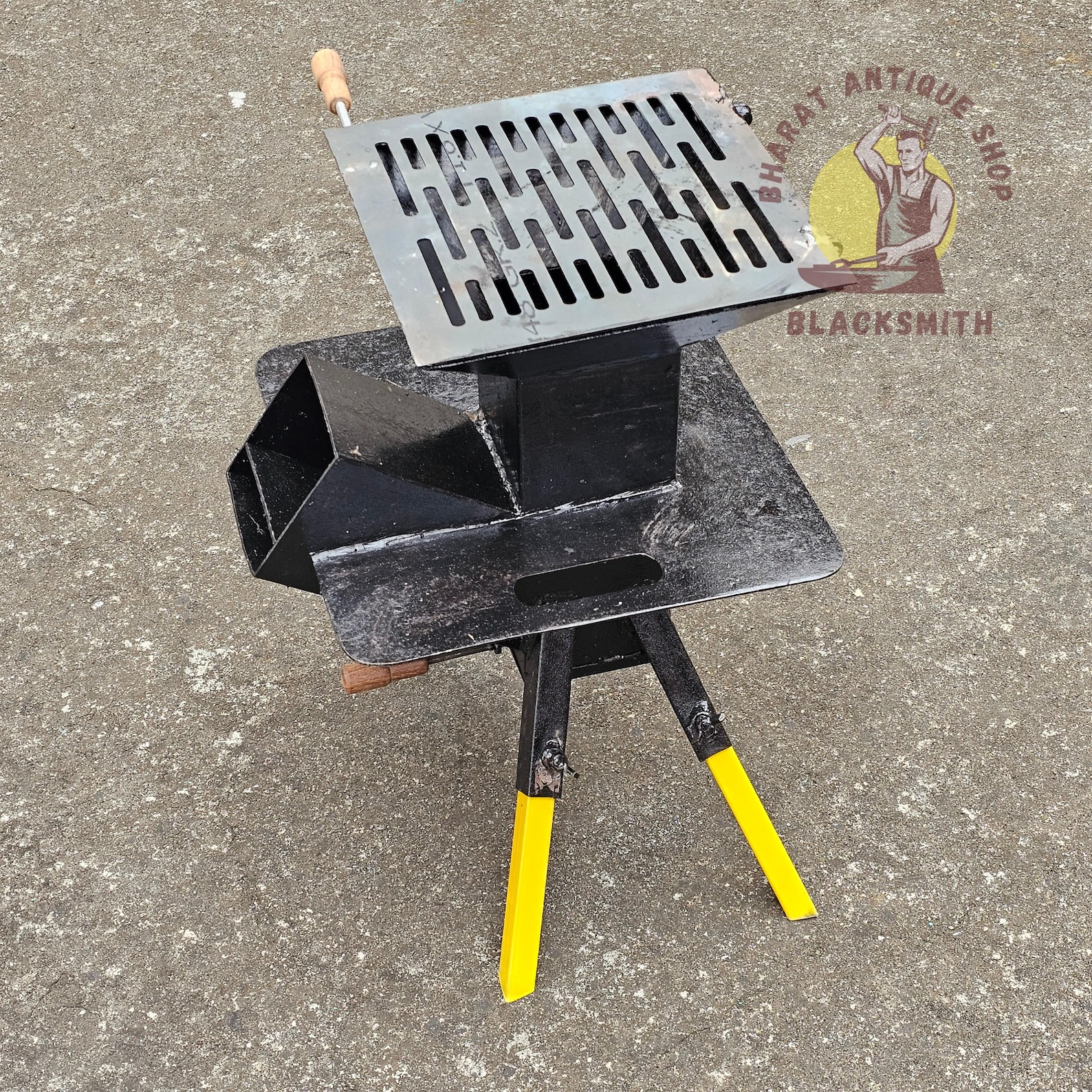 Wood Coal Burning Barbeque Stove Kitchen Outdoor Campaigning Cooking ...
