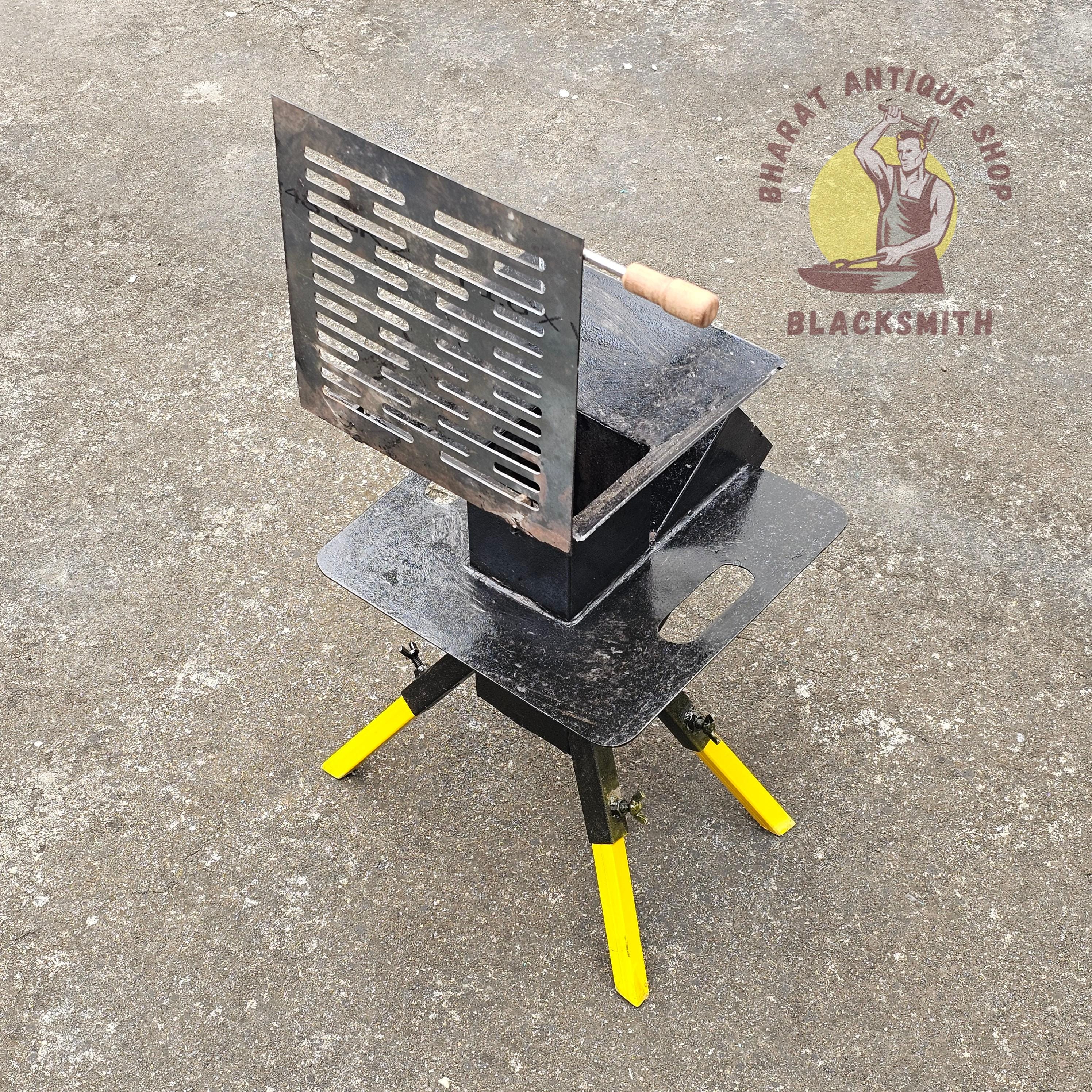 Wood Coal Burning Barbeque Stove Kitchen Outdoor Campaigning Cooking ...
