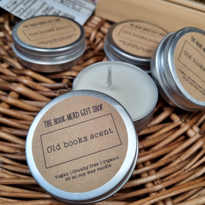Book Scented Candle - Etsy