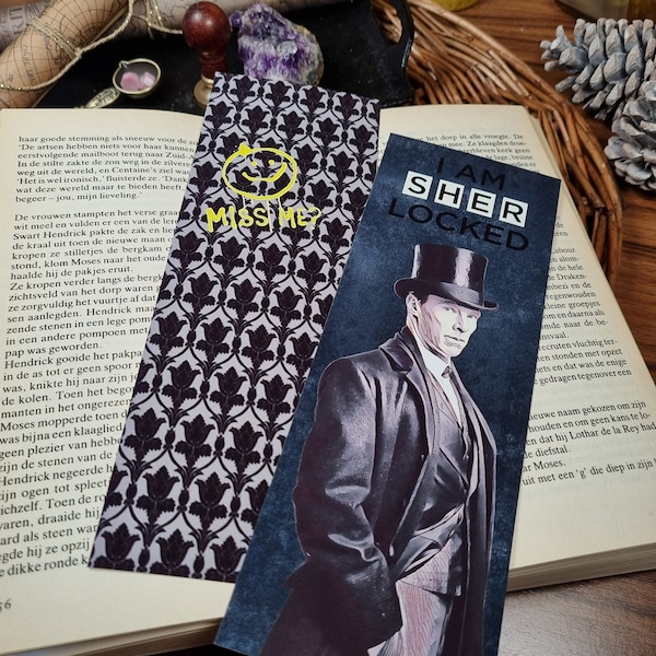 Sherlock Bookmark - Etsy