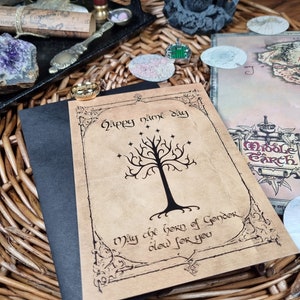 Lord of the Rings Birthday Card, Tolkien, LOTR, Bookish, With Envelope ...