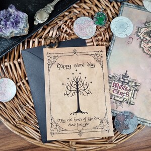 Lord of the Rings Birthday Card, Tolkien, LOTR, Bookish, With Envelope ...