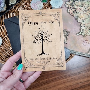 Lord of the Rings Birthday Card, Tolkien, LOTR, Bookish, With Envelope ...
