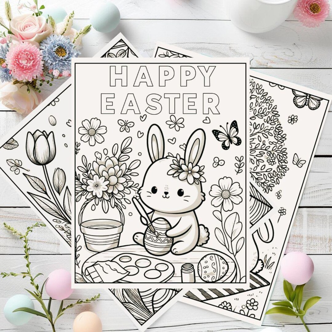 Easter Coloring Pages | Easter Activity Sheets | Spring Event Coloring ...