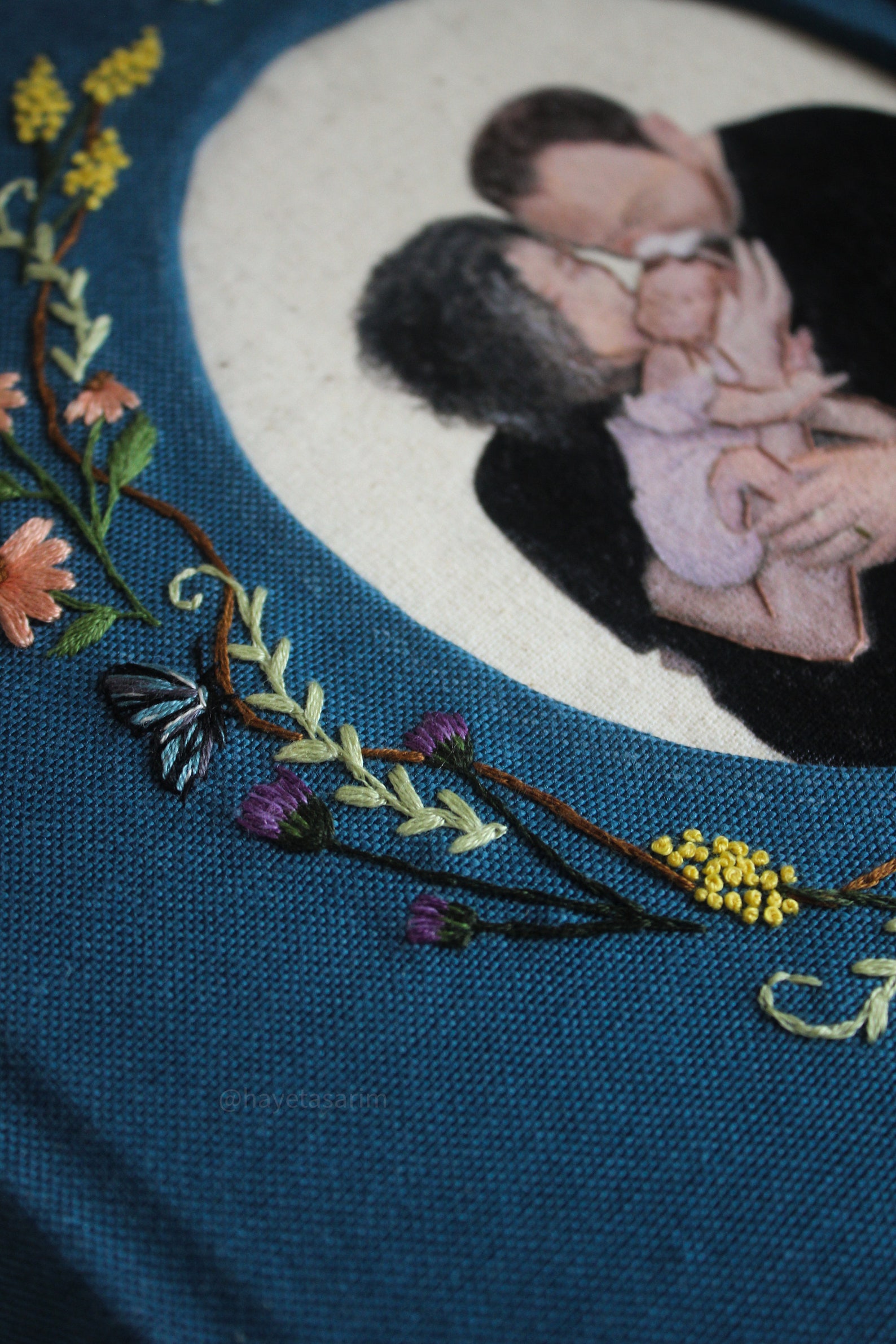 Personalized Family Photo Album, Hand Embroidered Album for 300 4x6 ...