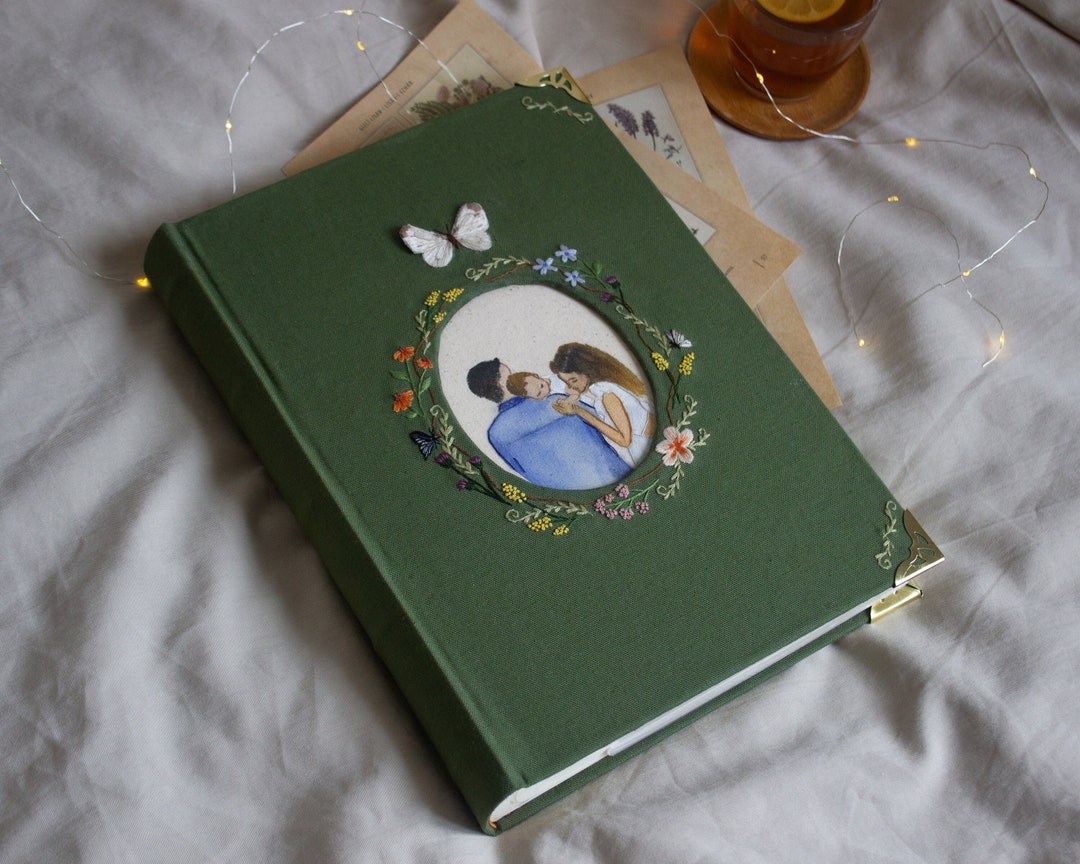 Personalized Photo Album, Large Hand Embroidered Photo Album for 300 ...