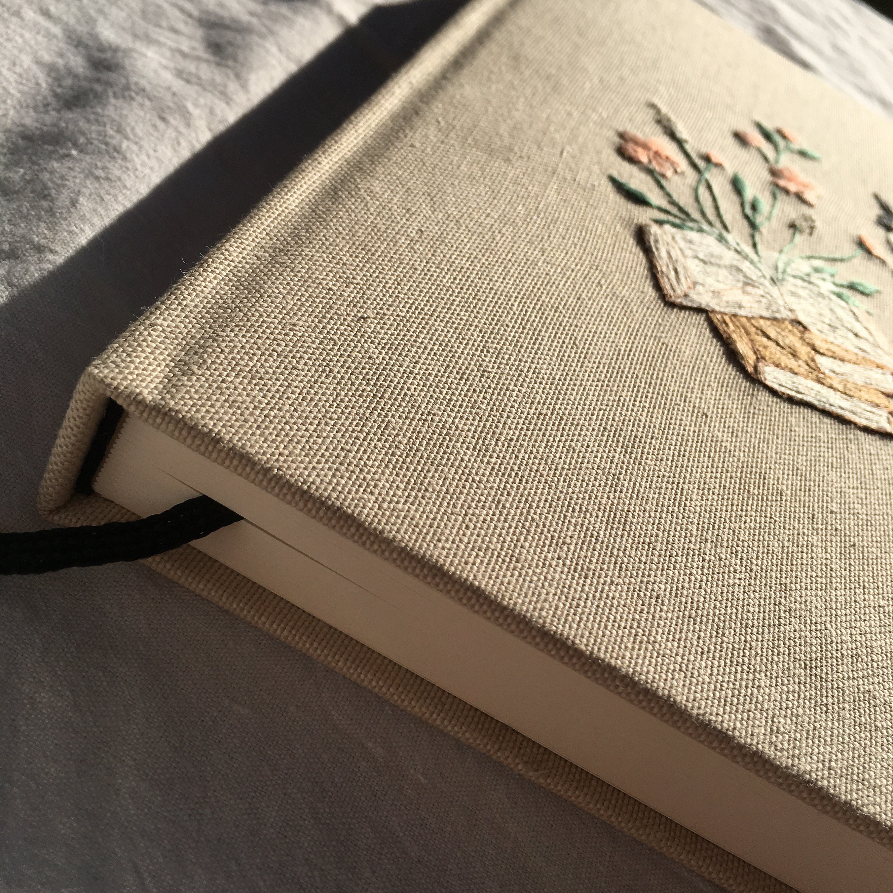 Embroidered Notebook With the Flowers Blooming From Book, Personalized ...