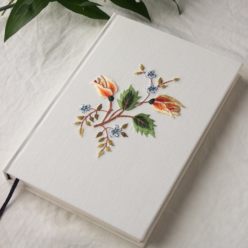 Embroidered Notebook - Etsy