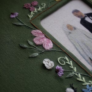 Personalized Photo Album, Large Hand Embroidered Photo Album, Custom ...