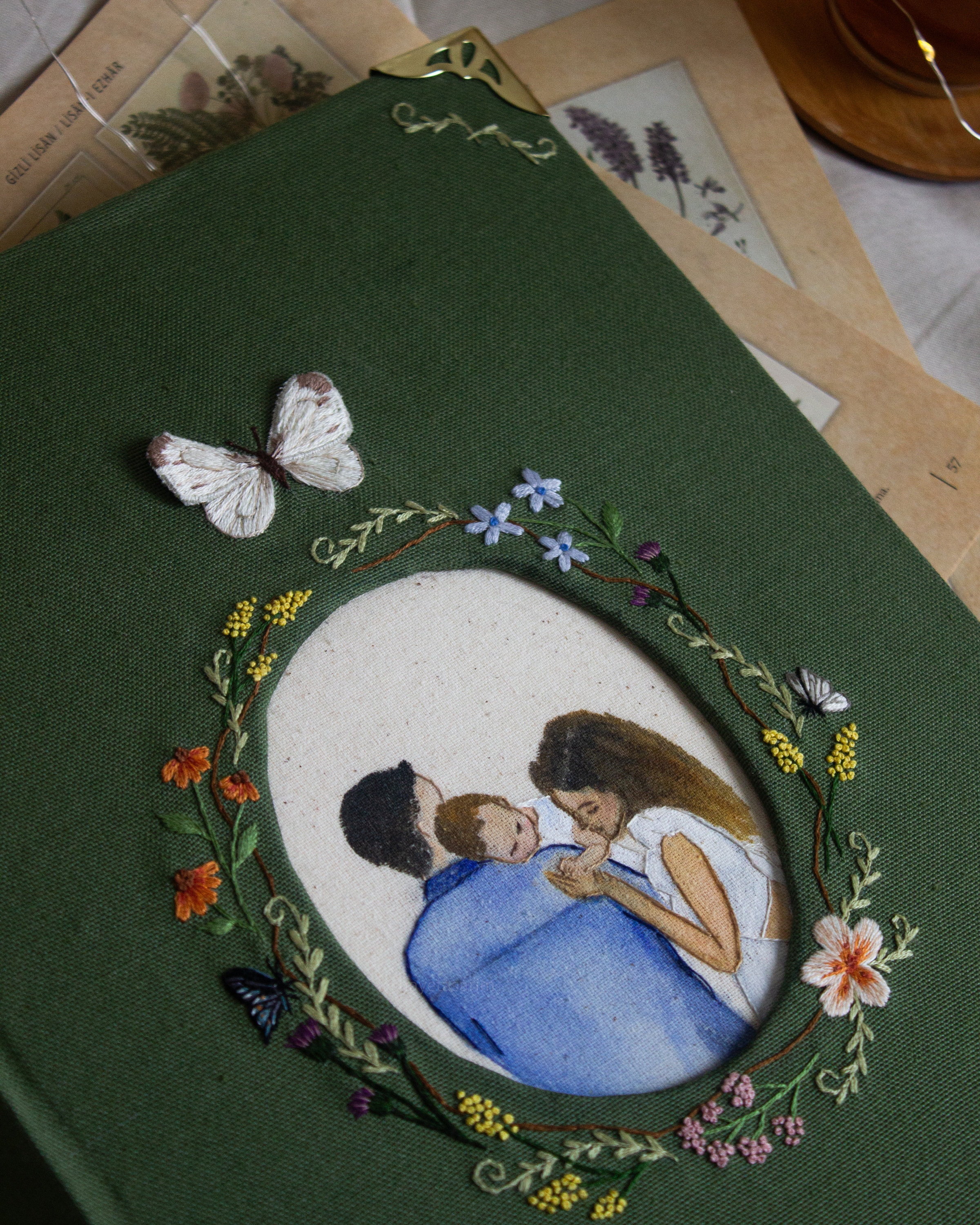 Personalized Photo Album, Large Hand Embroidered Photo Album for 300 ...