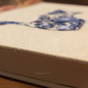 Embroidered Notebook With the Blue Cat, Book, Personalized Journal ...