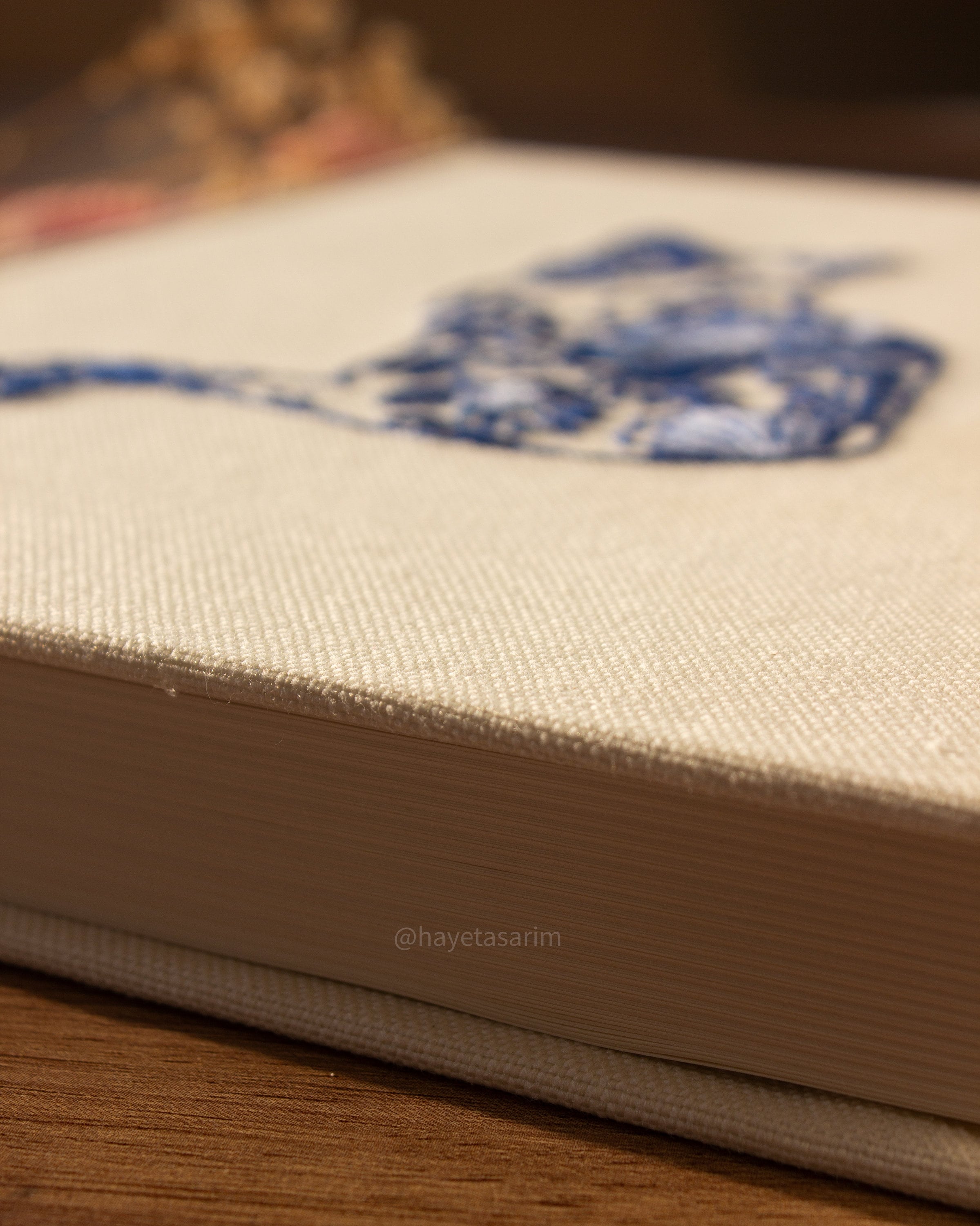 Embroidered Notebook With the Blue Cat, Book, Personalized Journal ...