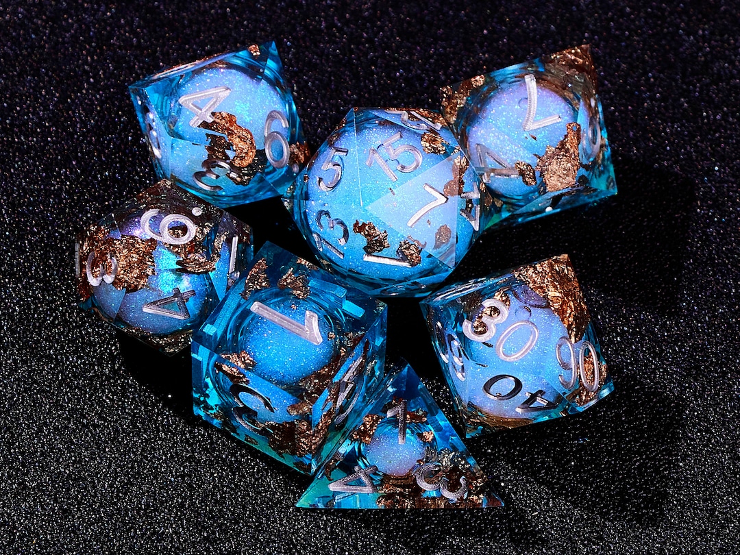New Arrivals Liquid Core Dice Set , Dnd Dice Set Liquid Core for Dnd ...