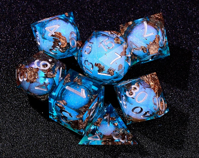 New Arrivals Liquid Core Dice Set , Dnd Dice Set Liquid Core for Dnd ...