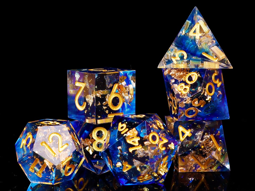 Galaxy Dice Set for Role Playing Games , Resin D&d Dice Set , Pink ...