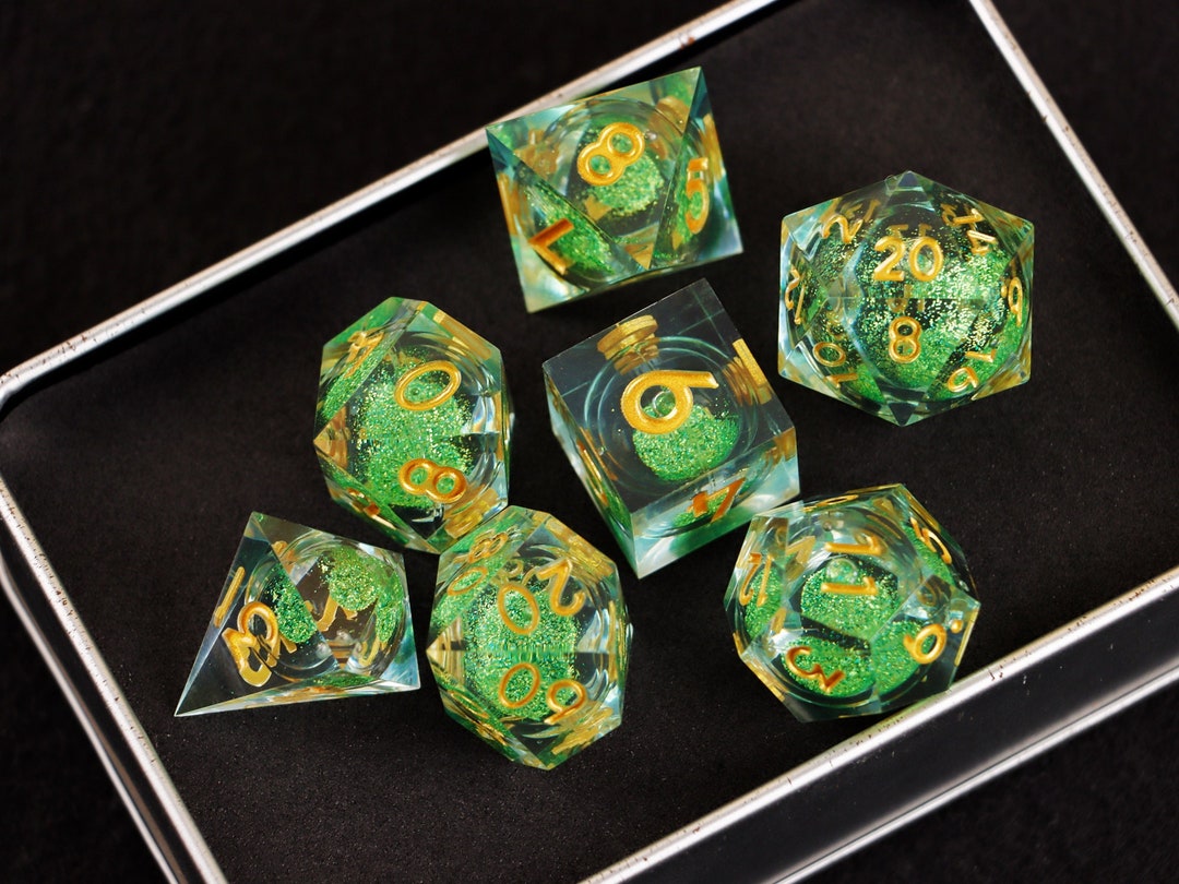 Liquid Core Dice Set for Magic the Gathering Resin Dice Set - Etsy
