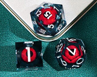 Dragon Eye Dnd Dice Set Liquid Core for D&d Gifts , Beholder's Eye ...