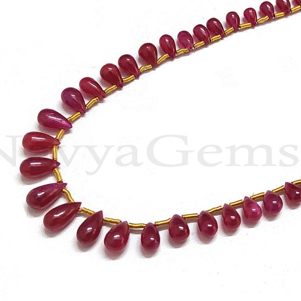 Natural Ruby Beads - Etsy