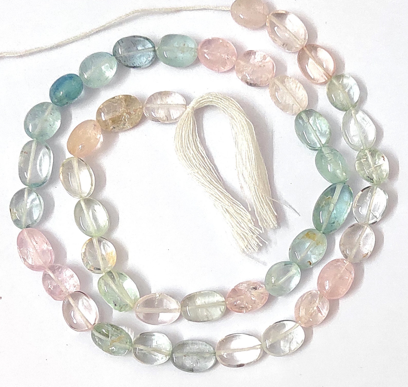 Natural Multi Aquamarine Smooth Oval Beads-aquamarine Oval Shape Bead-multi Aqua Beads ...