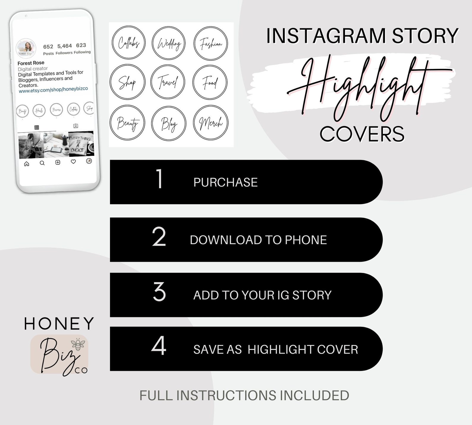 Minimalist Instagram Story Highlight Covers Instagram Stories Instagram ...