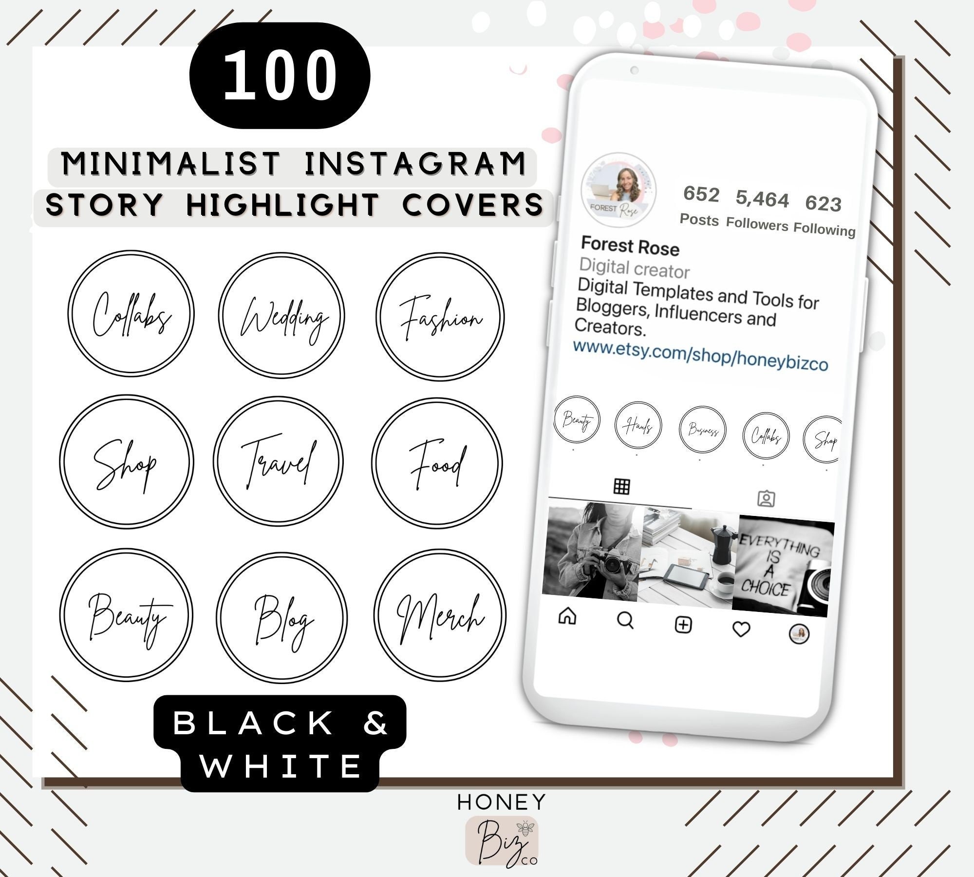 Minimalist Instagram Story Highlight Covers - Instagram Stories ...