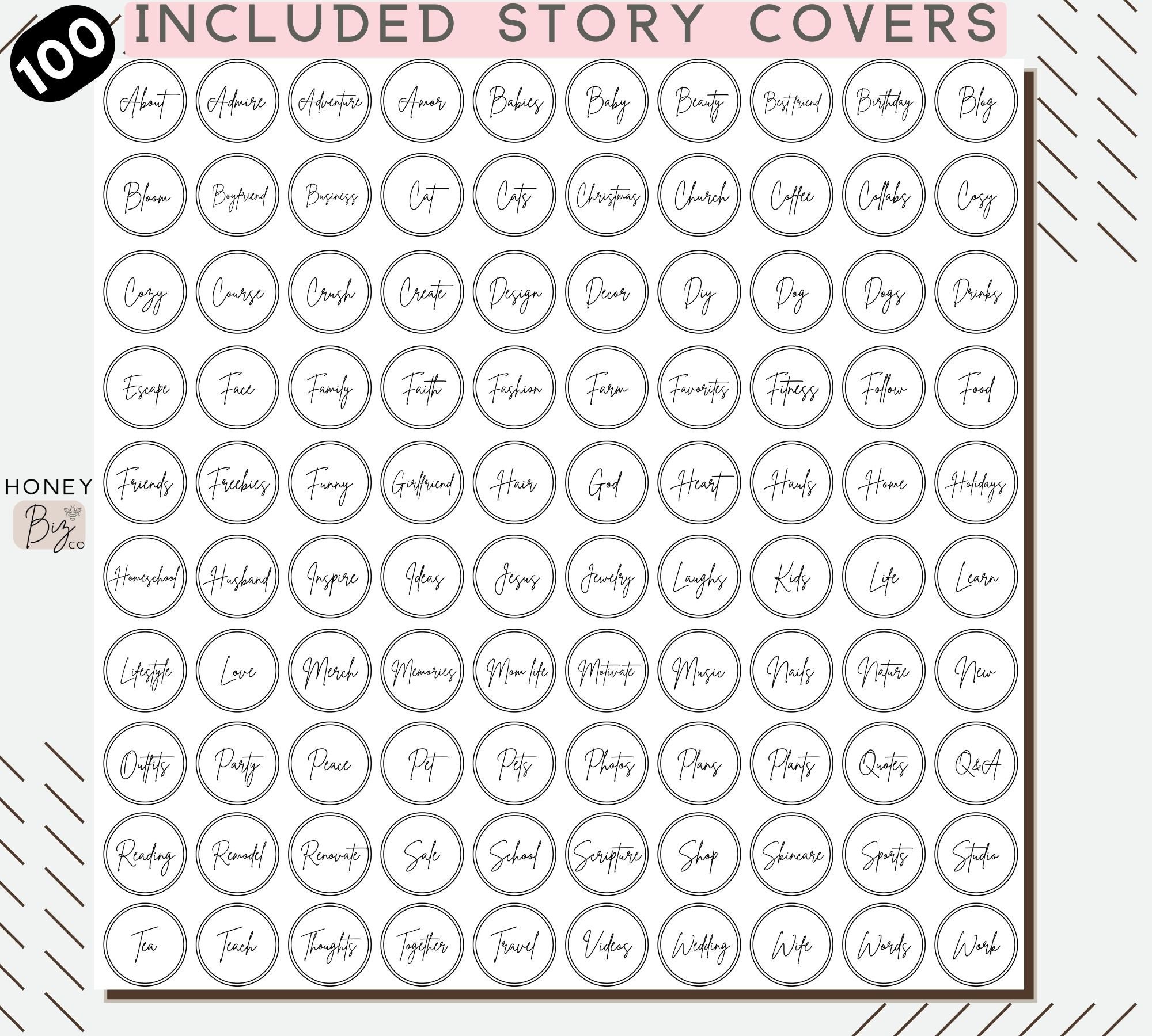 Minimalist Instagram Story Highlight Covers - Instagram Stories ...