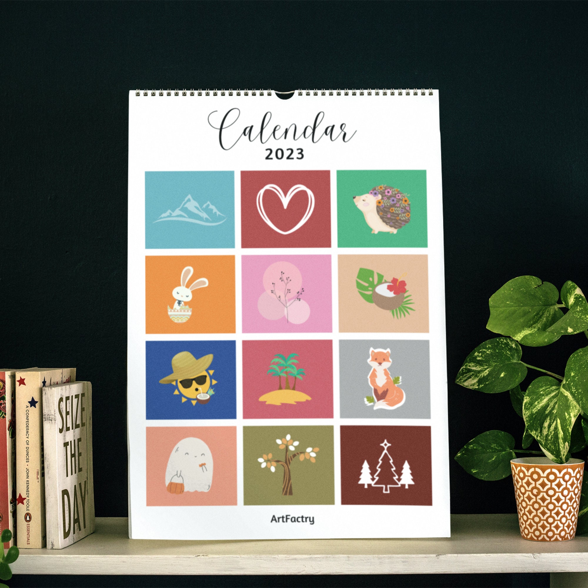 2023 Calendar Printable 2023 Digital Calendar 2023 - Etsy