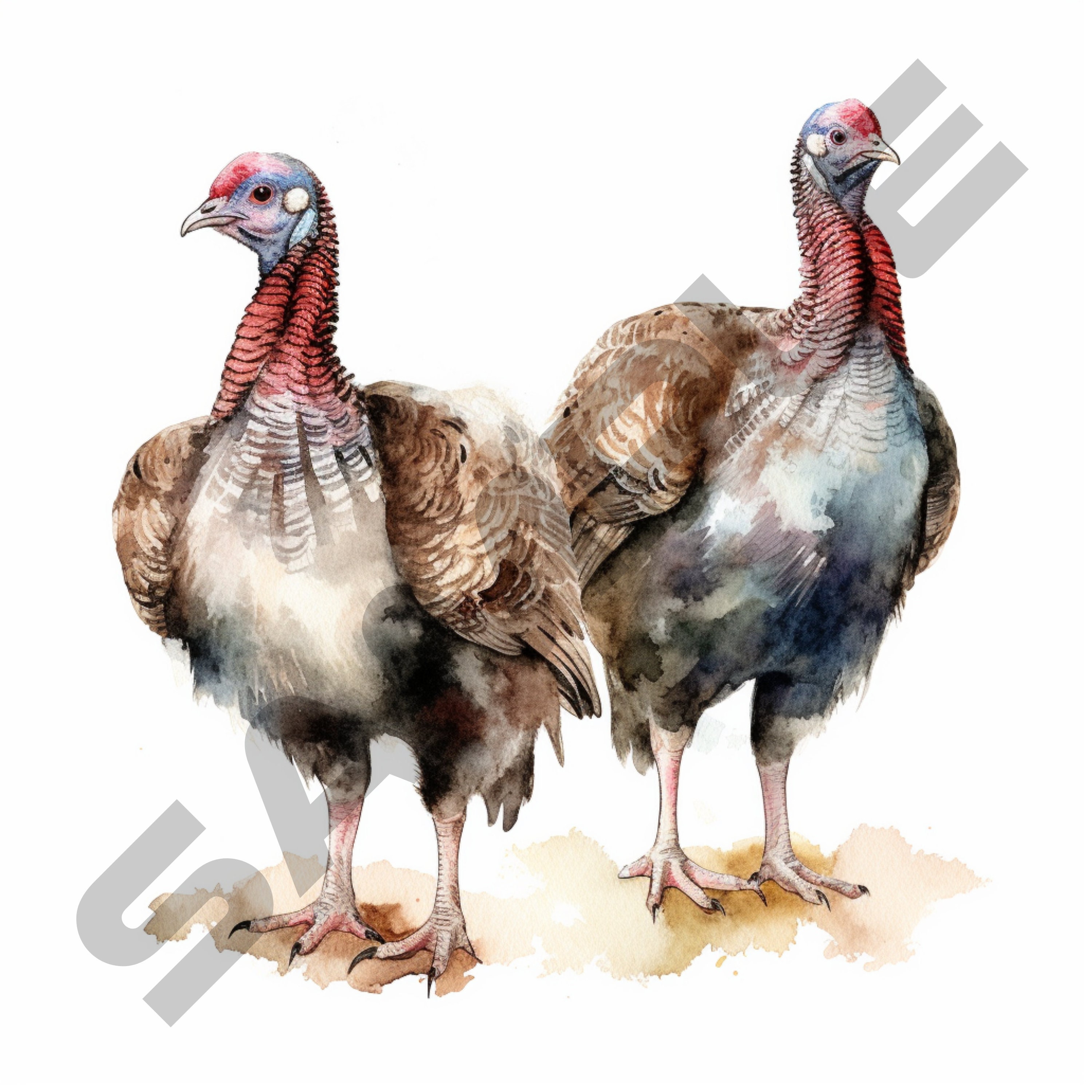 40 Turkey Clip Art, PNG Format, Commercial Use, Variety of Styles - Etsy