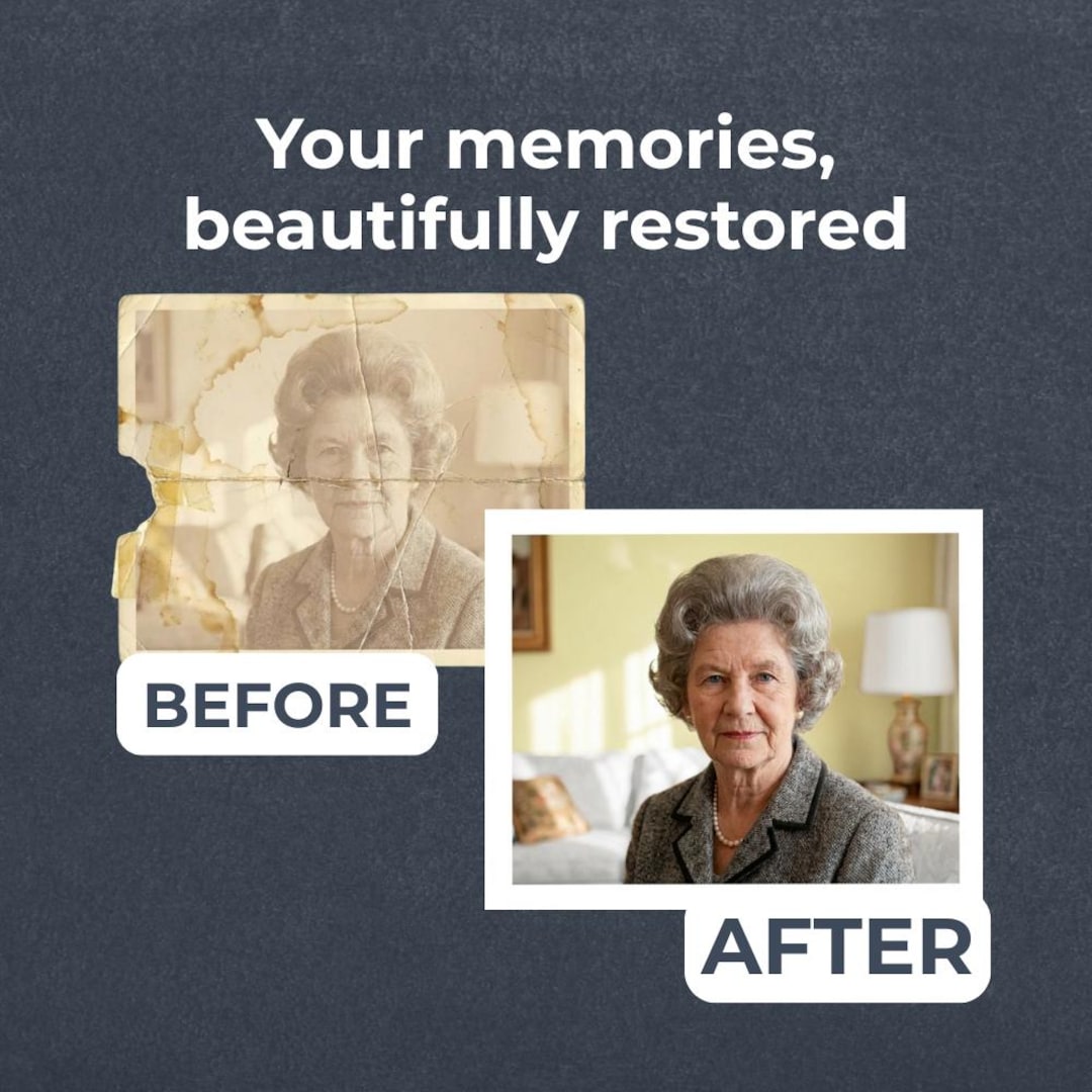Photo Restoration Service Old Picture Repair Damage Removal ...