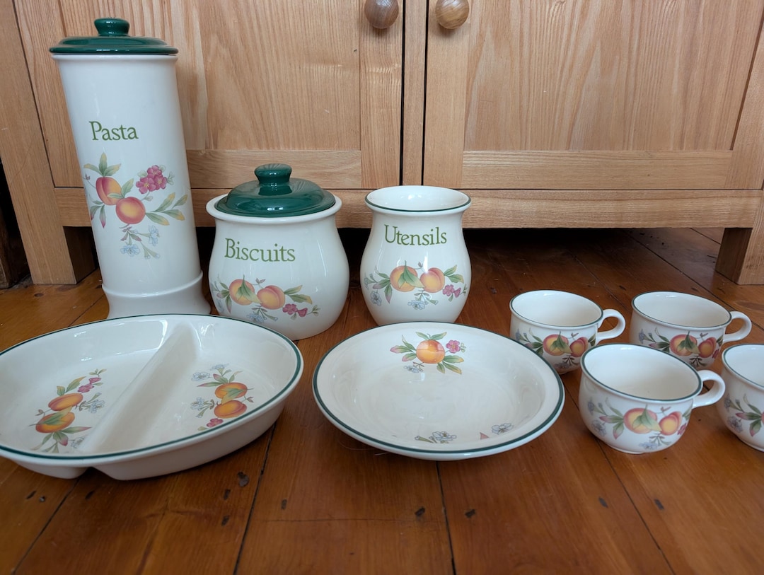 Cloverleaf Peaches & Cream Design Pottery Made in England - Etsy