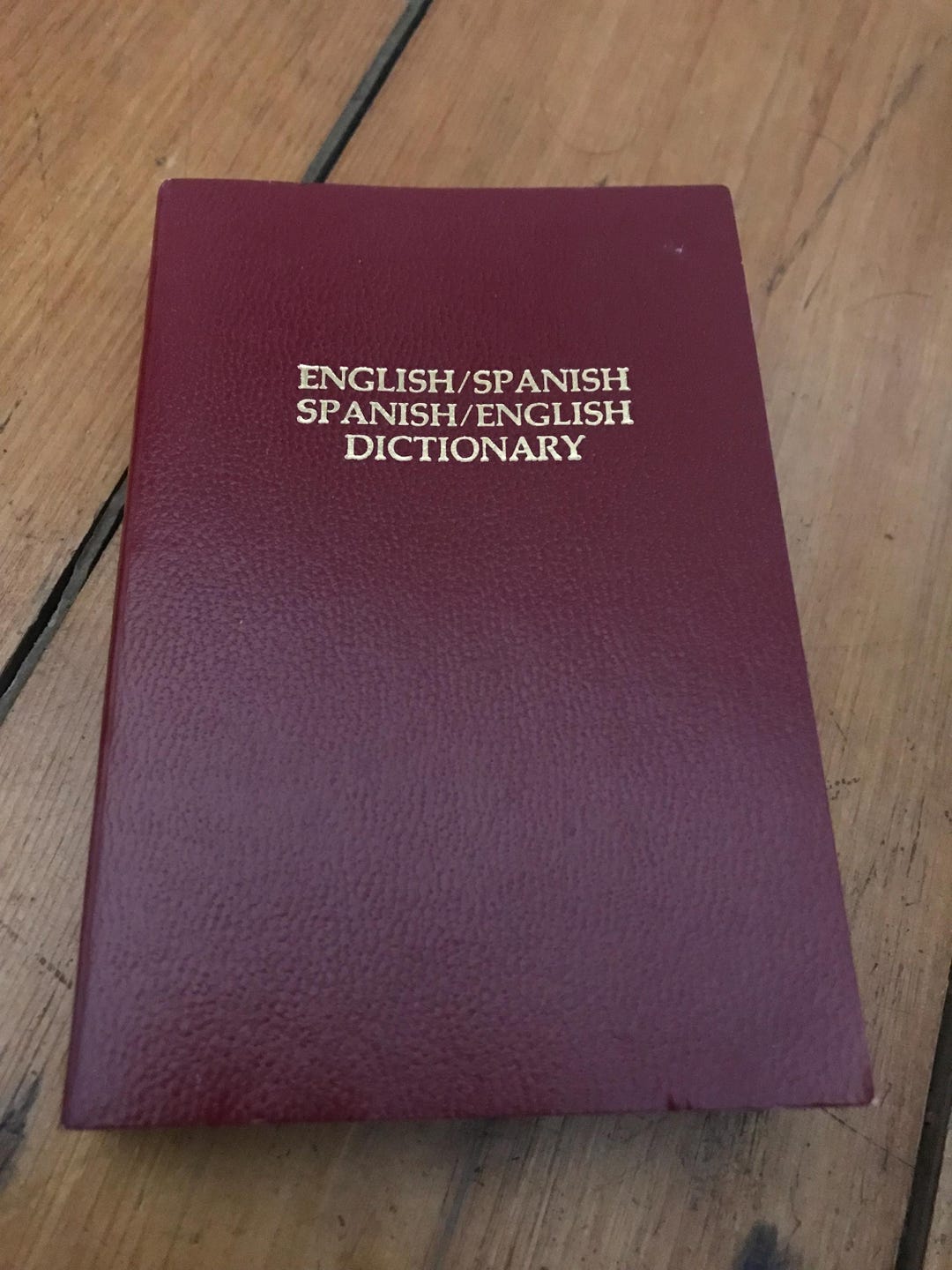 English Spanish Spanish English Dictionary Vintage Pocket Sized Barnes ...