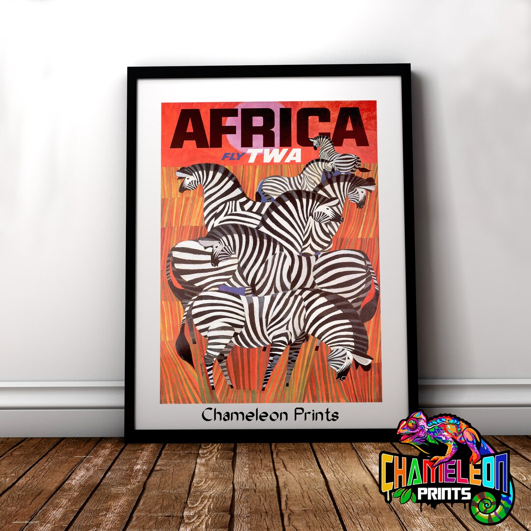 Africa Poster Retro Wall Art Travel Posters Wall Art buy 2 Get 1 Free ...