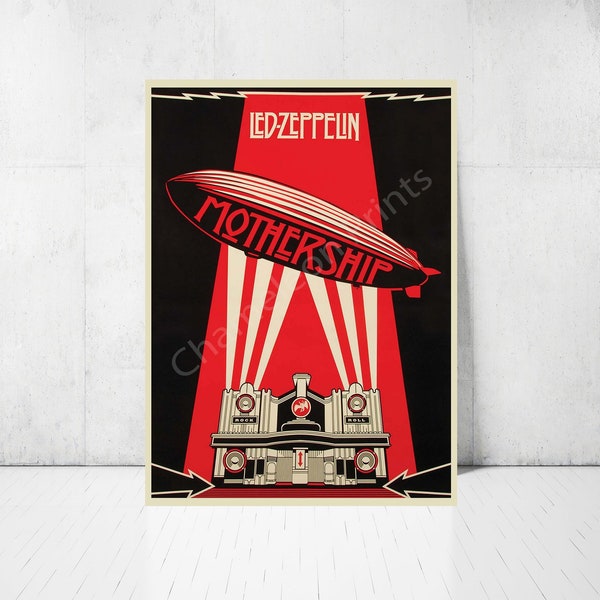 Led Zeppelin Print - Etsy UK