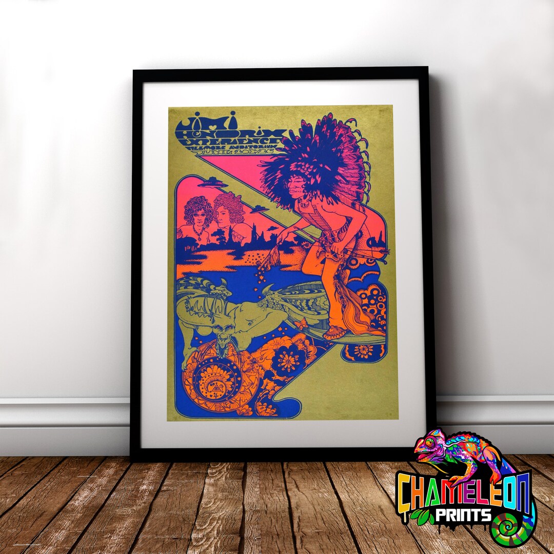 Jimi Hendrix Poster buy 2 Get 1 Free Use Discount Code BUY2GET1FREE - Etsy