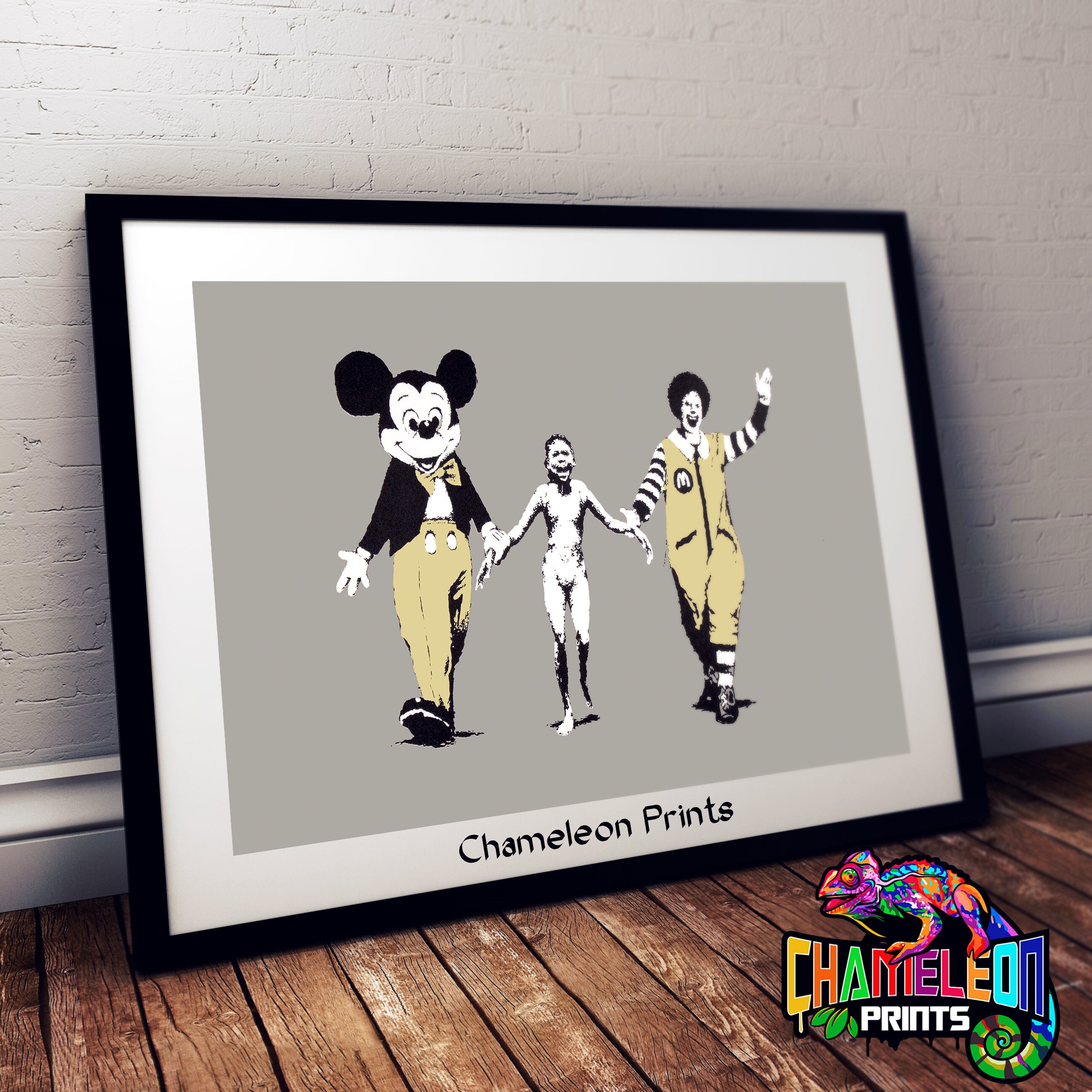 Banksy Mickey and Mcdonalds Poster A3 A4 buy 2 Get 1 Free Use - Etsy UK