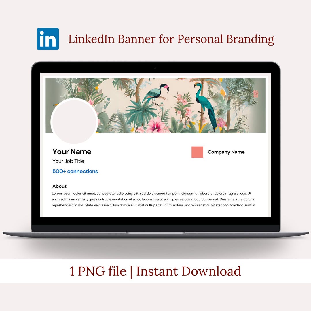 Linkedin Banner | Personal Branding, Linkedin Profile Cover, Tropical ...