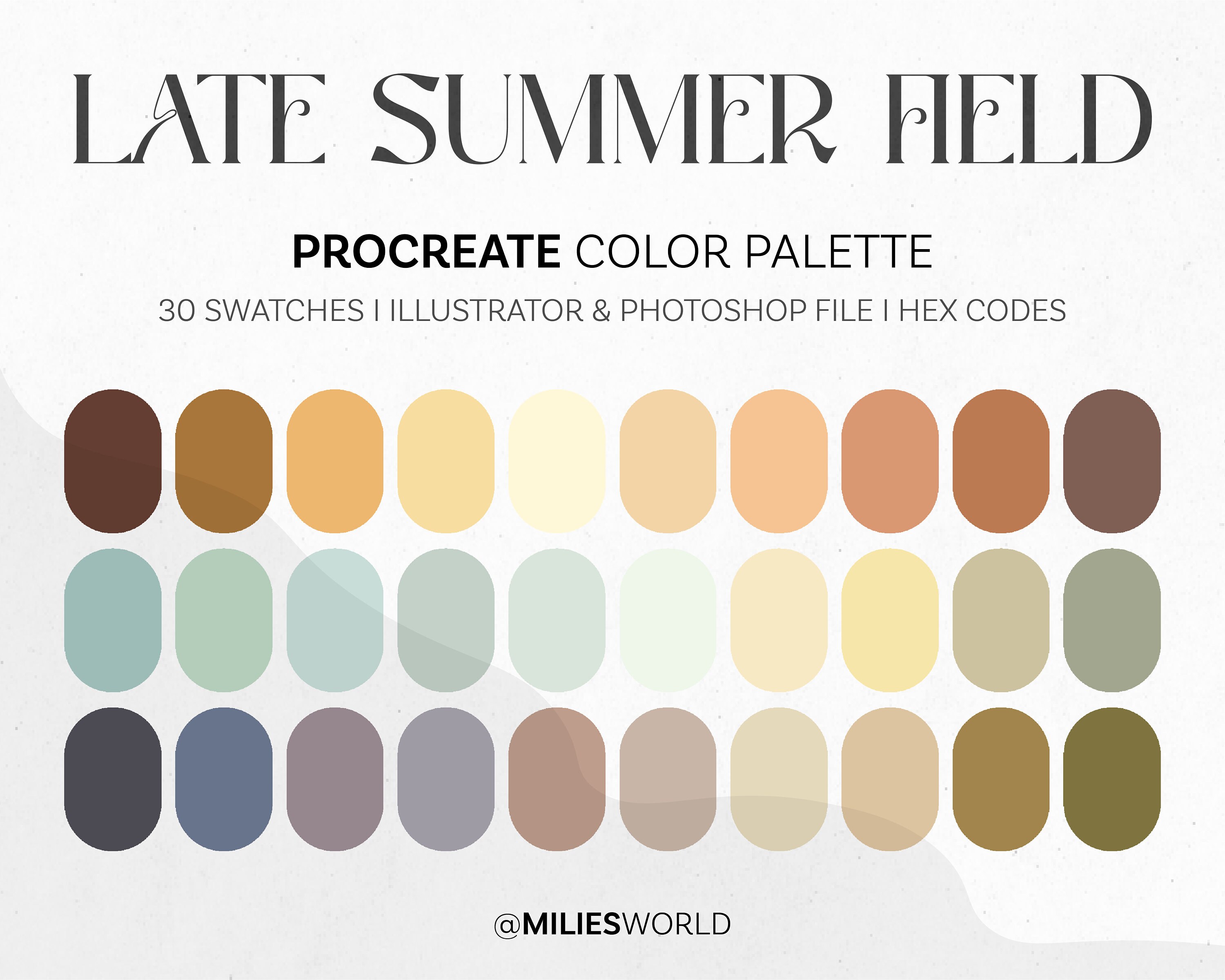 Dreamy Pastels Procreate Color Palette Bundle, Color Swatches, iPad ...