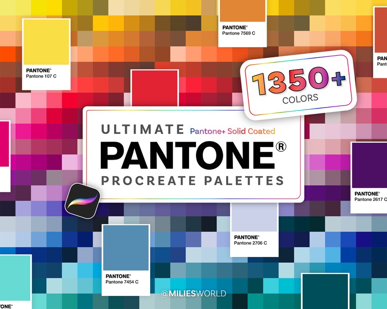 Pantone C Color Palette Bundle Procreate Color Palette - Etsy