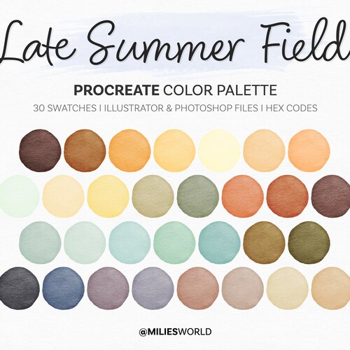 Sage Procreate Color Palette Color Swatches Ipad Etsy Australia
