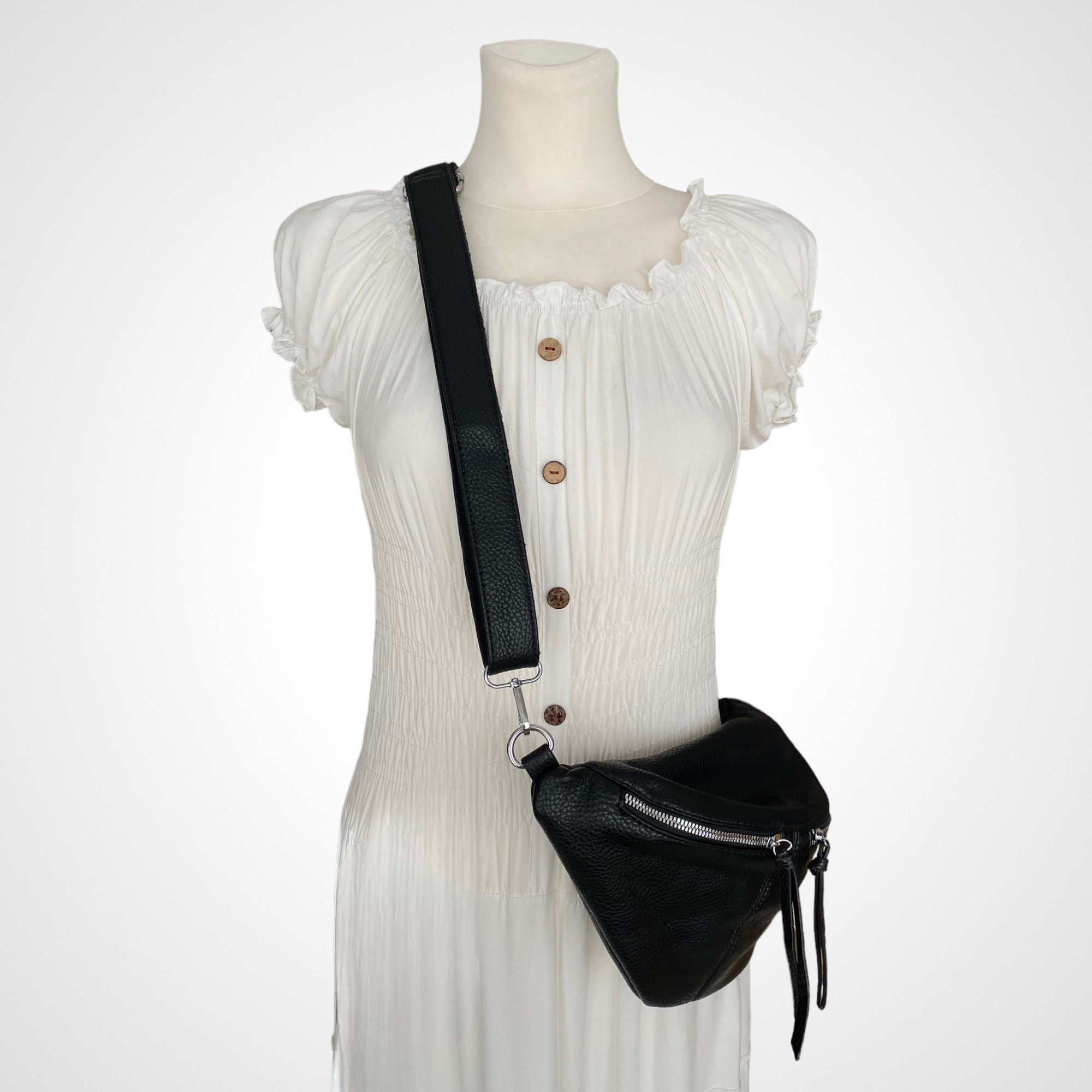 XL Crossbody Bag Black Crossbag Black Crossbody Bag Vegan - Etsy