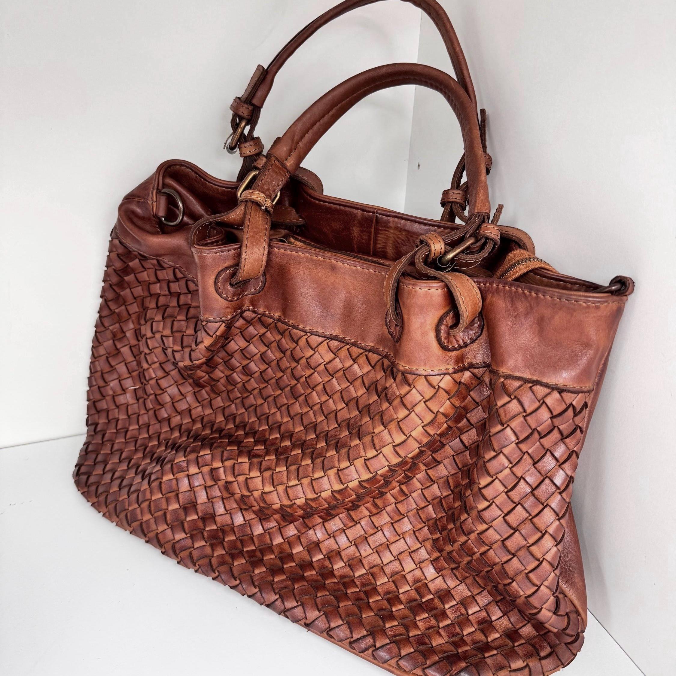 Braided Handbag, Buttery Soft Leather, Crossbody Bag, Hobo Bag ...