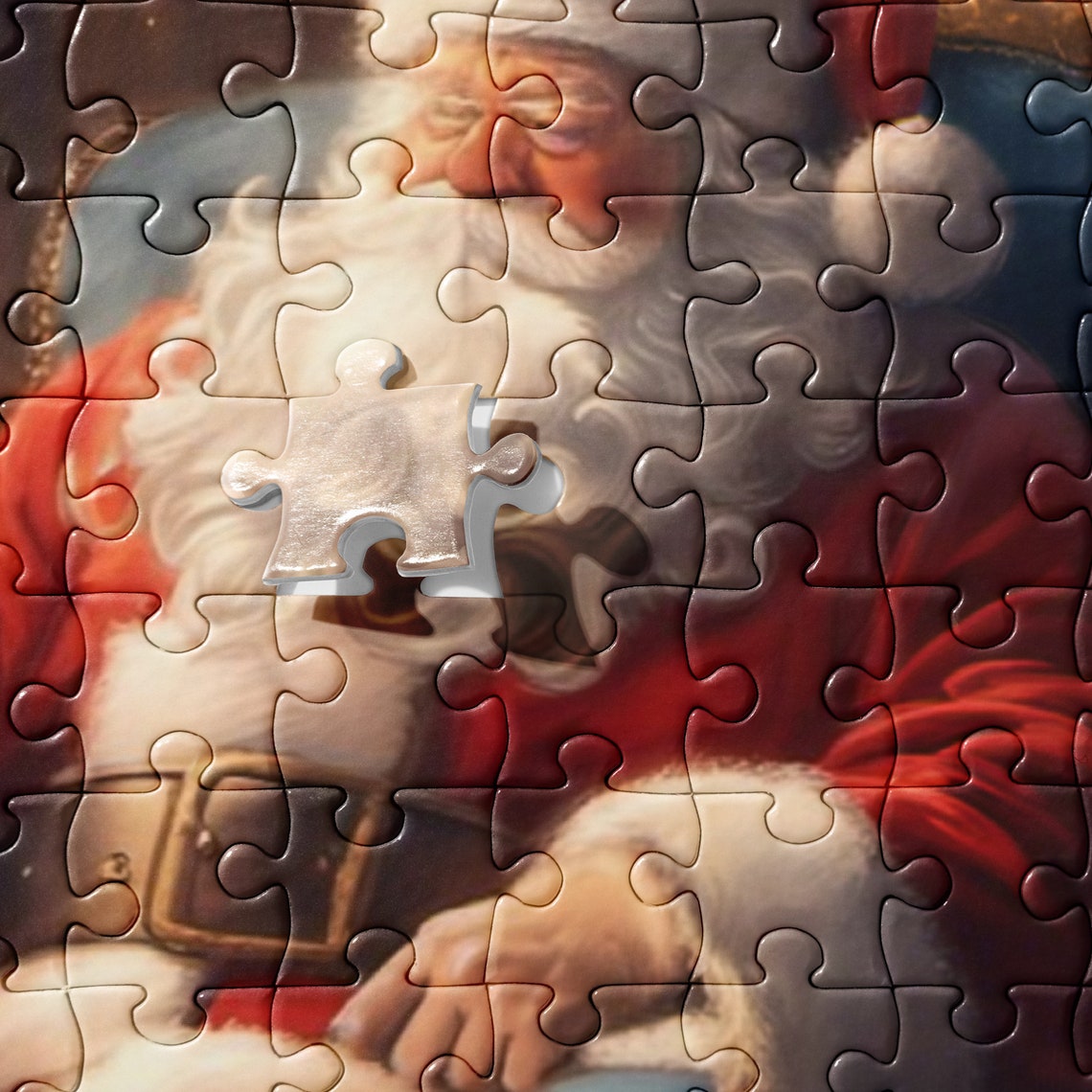 Santa Sleeping Puzzle 520 Pieces Cozy Christmas Relaxation - Etsy