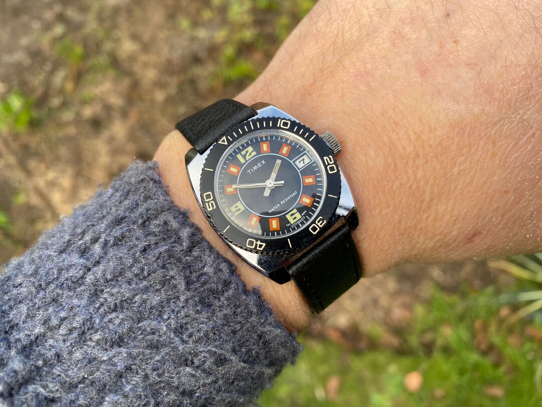 Mens Vintage Timex Diver Watch Dated 1975 - Etsy UK