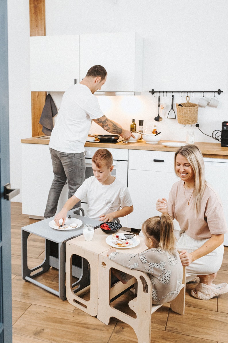 Montessori Kitchen Tower Table Convertible Kitchen Helper - Etsy